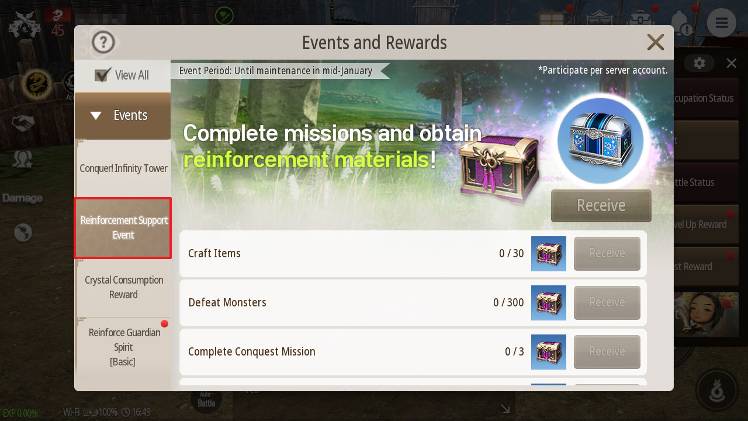 Reinforcement Support Event! Complete Missions and Obtain Reinforcement ...