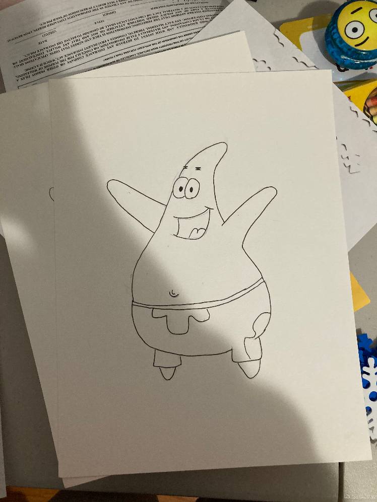 Patrick Star Drawing
