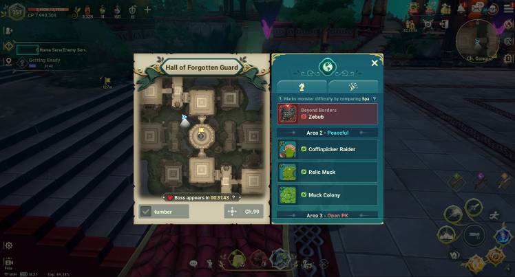 Crossfield map is wrong during Tower fights - Ni no Kuni: Cross Worlds