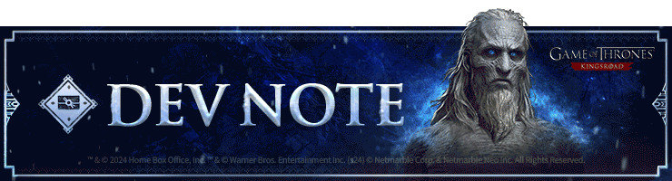 Developer Note: Early Access - Game of Thrones: Kingsroad