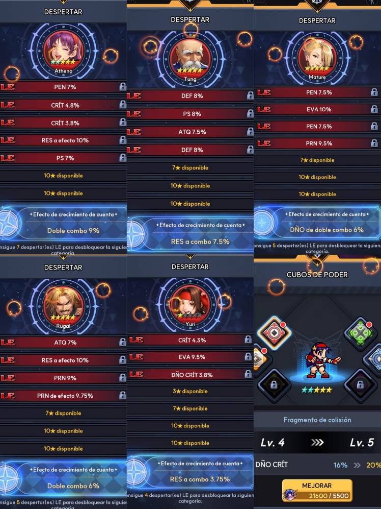 MI EQUIPO Y PROGRESO EN KOF AFK - THE KING OF FIGHTERS AFK