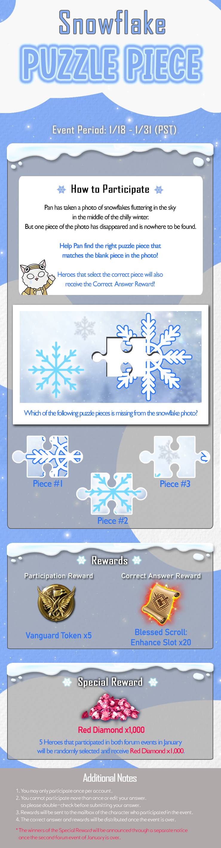 Snowflake Puzzle Piece Event - Lineage 2 : Revolution - Netmarble Forums