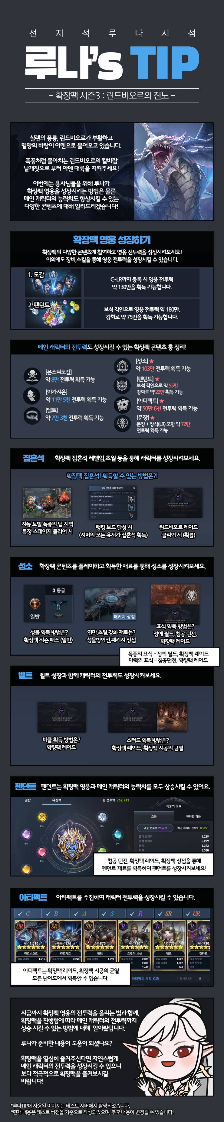 리니지 2 레볼루션 공식 커뮤니티 루나s Tip 확장팩 시즌3 린드비오르의 진노 편 Netmarble Forums