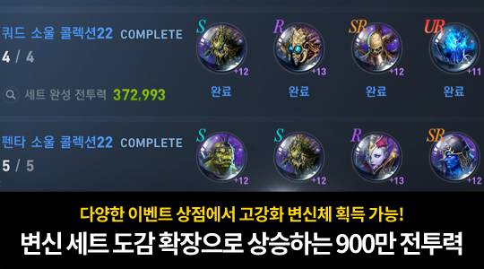 리니지 2 레볼루션 공식 커뮤니티 헝그리앱 변신 세트 도감 확장 세트 완성으로 획득하는 900만 전투력 Netmarble Forums