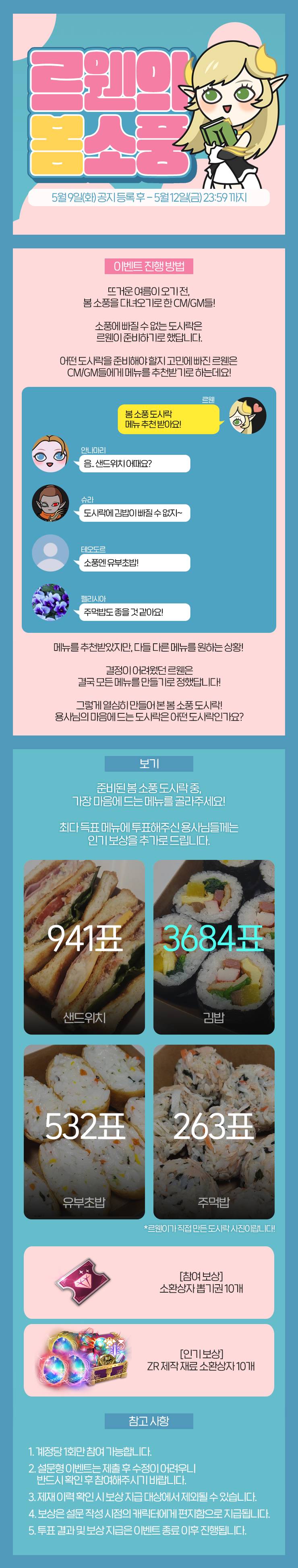 리니지 2 레볼루션 공식 커뮤니티 르웬의 봄소풍 이벤트 안내 결과 공개 Netmarble Forums