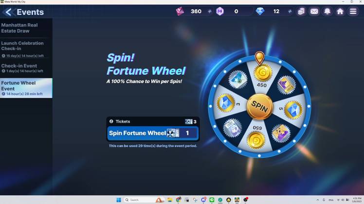 fortune wheel event แปลกๆไหมคะ - Metaworld: Mycity Official Community