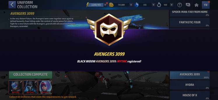 Cyberpunk 2077 Avengers (3099) - MARVEL Future Fight