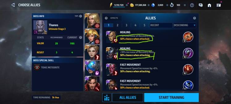 World Boss Allies Selection! - MARVEL Future Fight