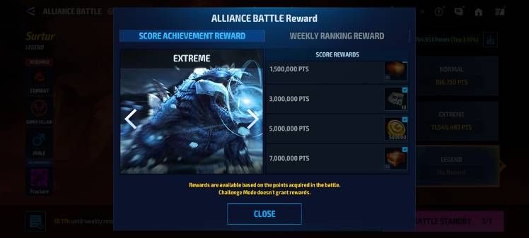 The new Abx and Abl rewards did not apply yet - MARVEL Future Fight