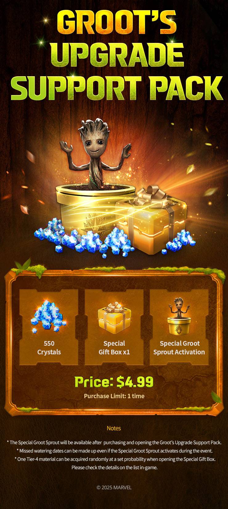 Groot’s Upgrade Support Pack - MARVEL Future Fight