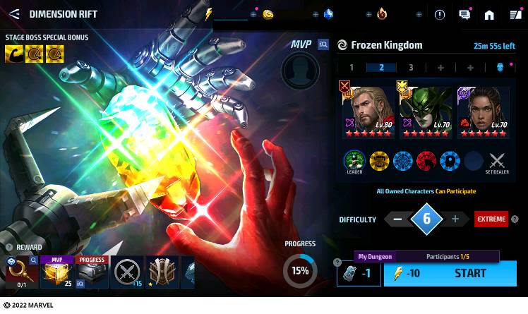 Dimension Rift Guide - MARVEL Future Fight