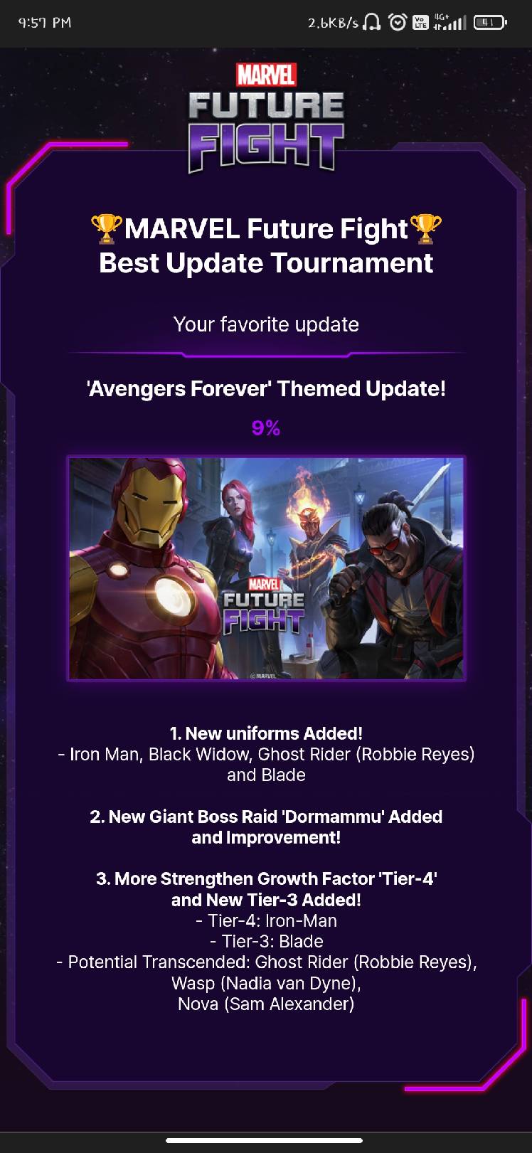 Best update of the year - MARVEL Future Fight