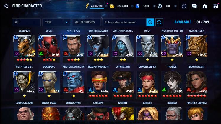 Roast My acc. - MARVEL Future Fight
