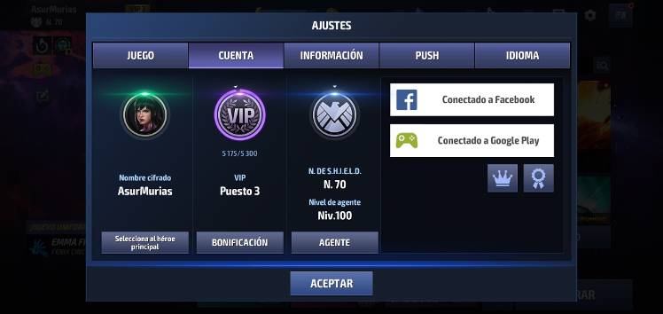 Recarga de cristales - MARVEL Future Fight