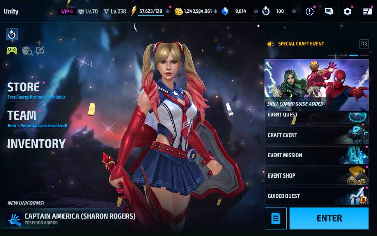 SHARON ROGERS BEST CTP RAGE OR MIGHTY ENERGY??? - MARVEL Future Fight