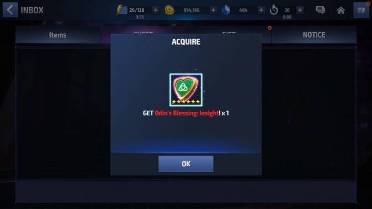 Which one odin blessing you get - MARVEL Future Fight