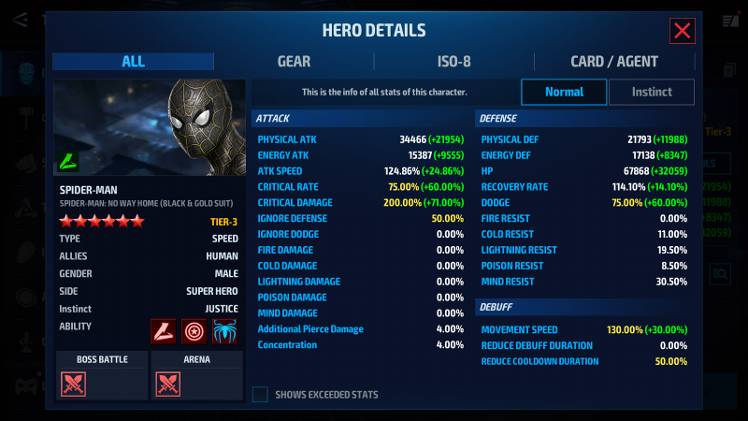 Rate my Spider-Man build - MARVEL Future Fight