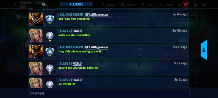 Trolling in ally from raja - MARVEL Future Fight