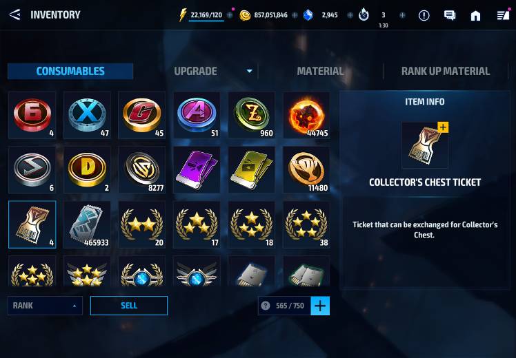 What is this Collector chest ticket? - MARVEL Future Fight