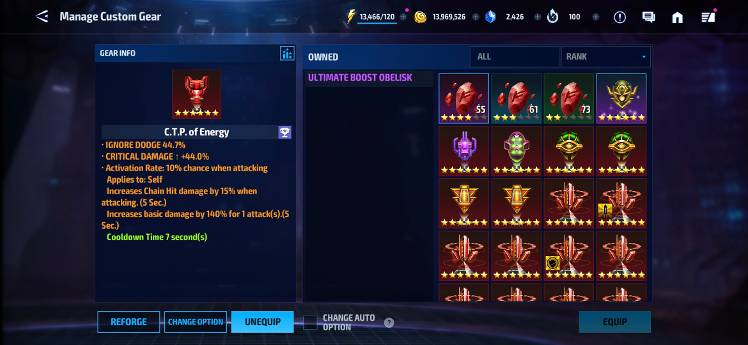 CTP for ghost rider - MARVEL Future Fight