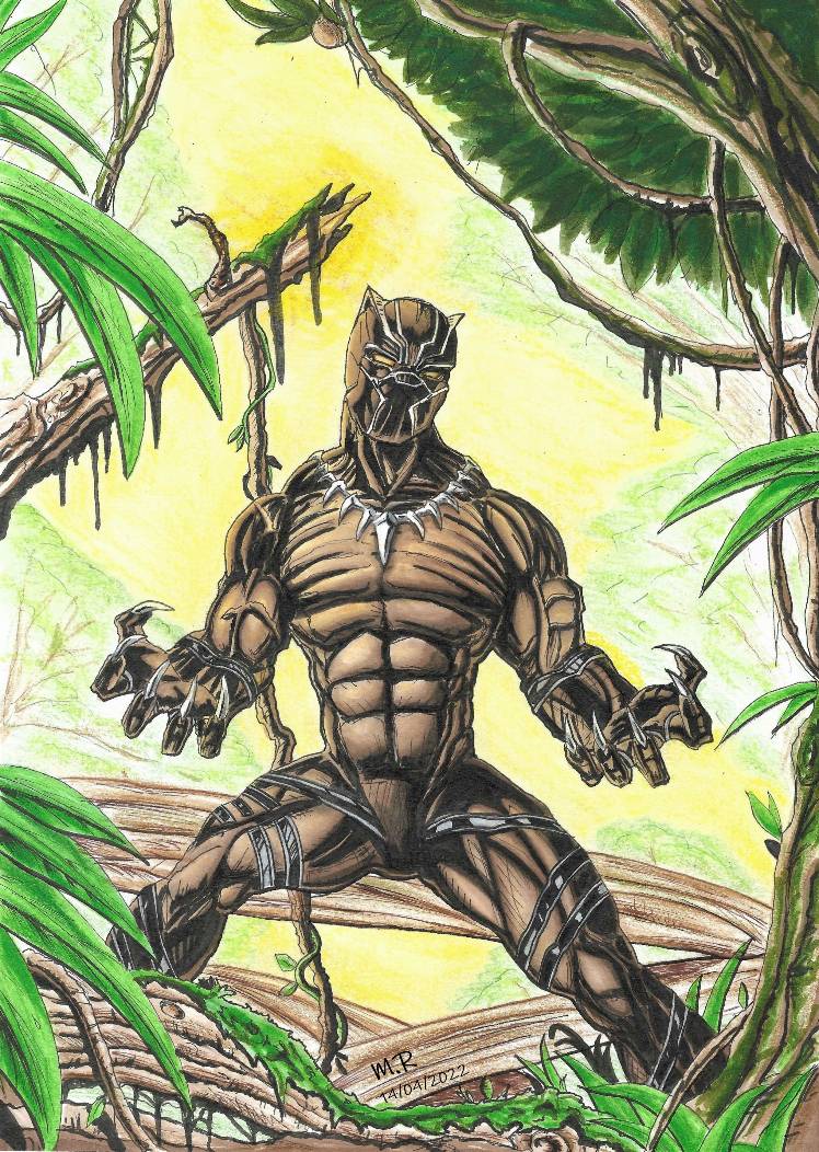 Drawing : Black Panther - King of Wakanda - MARVEL Future Fight