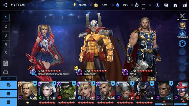 [sharon team build / void knight ] - MARVEL Future Fight