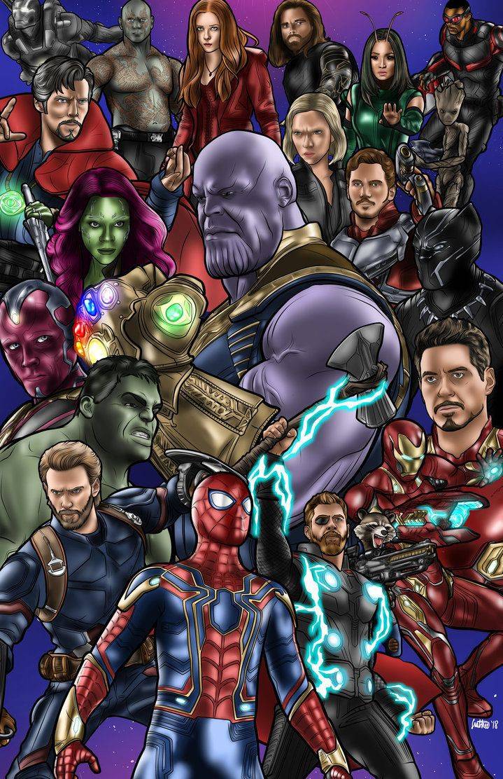 I Made Avengers Infinity War key art - MARVEL Future Fight