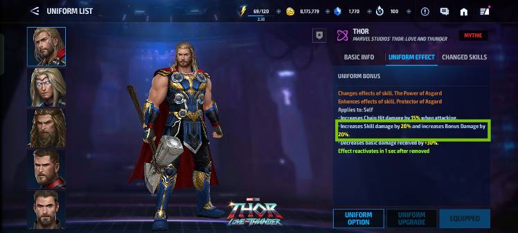 Increase skill damage and bonus damage - MARVEL Future Fight