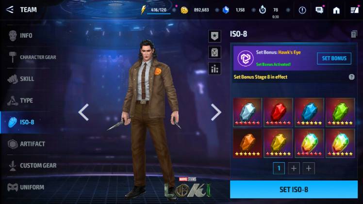 Rate my loki build from 1 to 10 and tell me what to improve - MARVEL ...