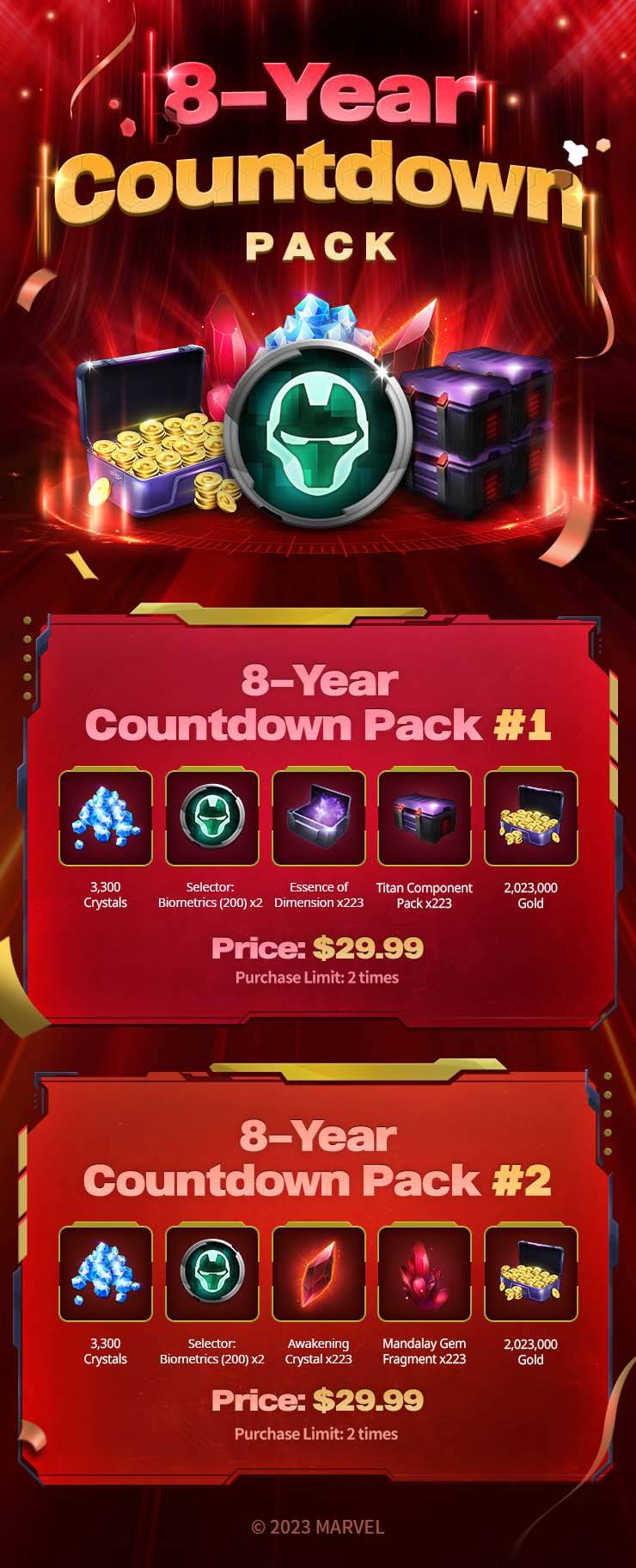 8-Year Countdown Pack - MARVEL Future Fight