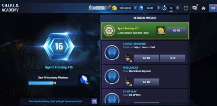 New Shield Academy For Shadow Shell Bio On Game?? - MARVEL Future Fight