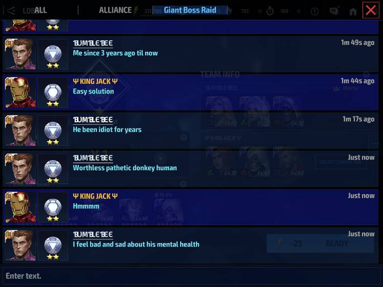 Just some guy having a tantrum in GBR after being called a noob ...