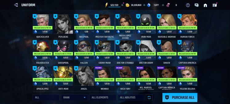 Who should get a suit for Black Friday - MARVEL Future Fight