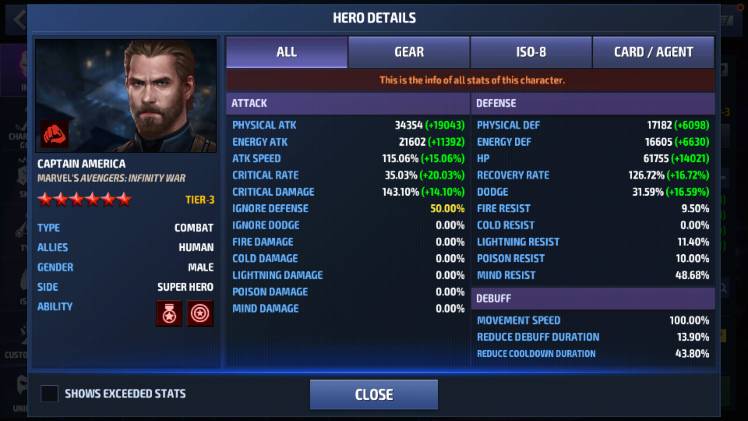 Help with captain - MARVEL Future Fight