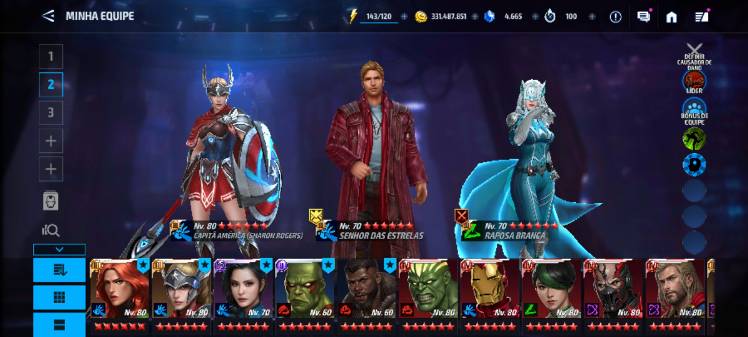 [Sharon Team Build / M R Fighter] - MARVEL Future Fight
