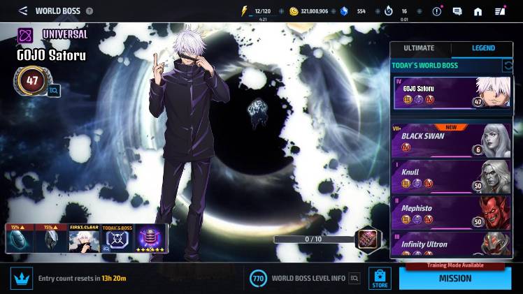 Gojo (mask off) WBL edit - MARVEL Future Fight