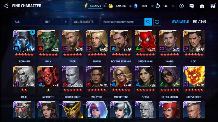 Roast My acc. - MARVEL Future Fight