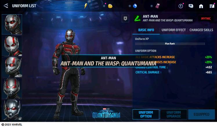 Uniform Guide - MARVEL Future Fight