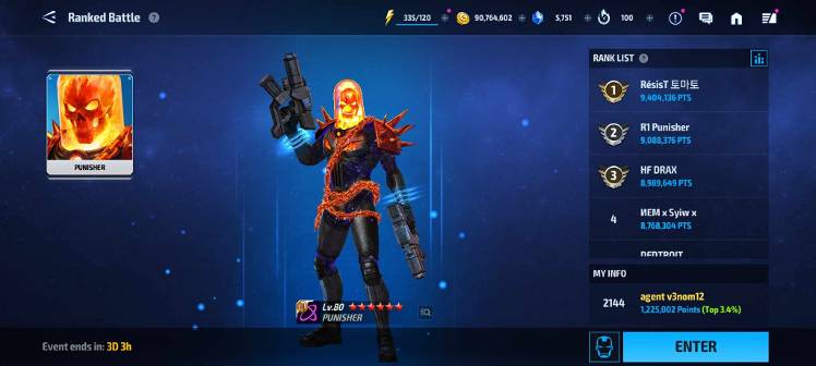 Ranked battel - MARVEL Future Fight