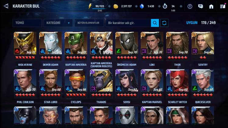 Leader and support - MARVEL Future Fight