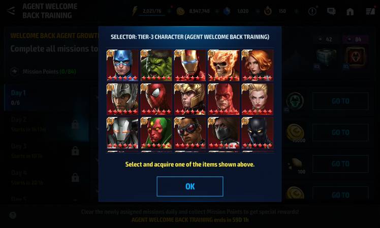 EVENTS AND SALES (Ongoing) - MARVEL Future Fight