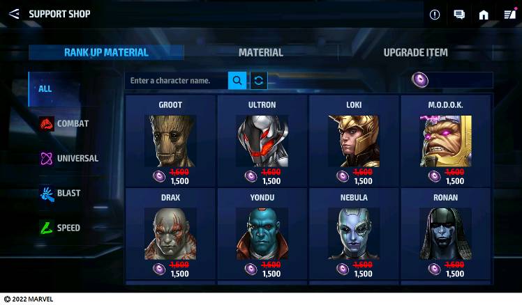 Store Guide - MARVEL Future Fight