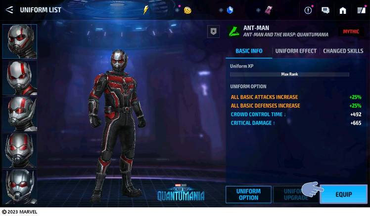 Uniform Guide - MARVEL Future Fight