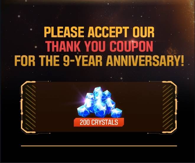Free 200 crystals coupon, collect from mff Gmail! - MARVEL Future Fight