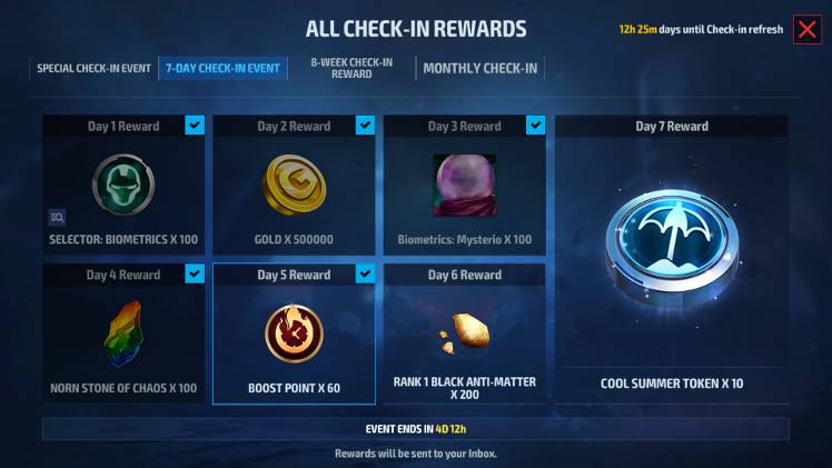 Cool Summer Tokens - MARVEL Future Fight