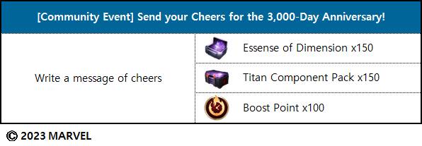 [Community Event] Send your Cheers for the 3,000-Day Anniversary ...