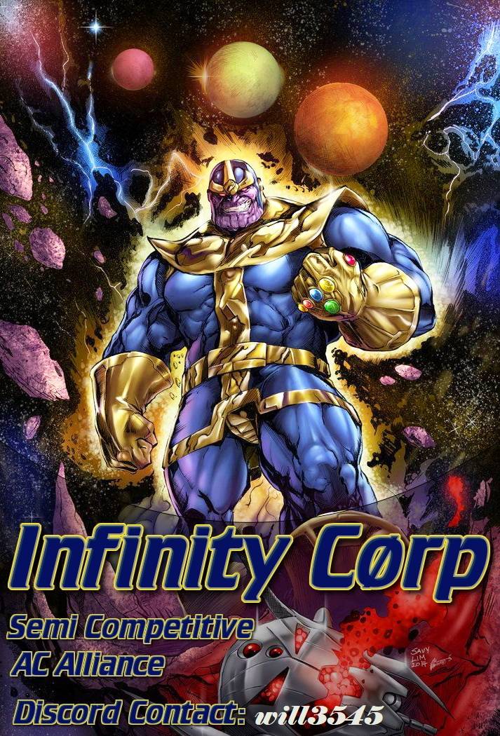 Join us at Infinity Corp for a chill top 100 AC Alliance - MARVEL Future Fight