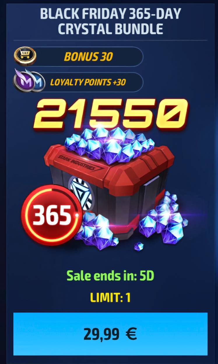 Crystal Bundles - MARVEL Future Fight