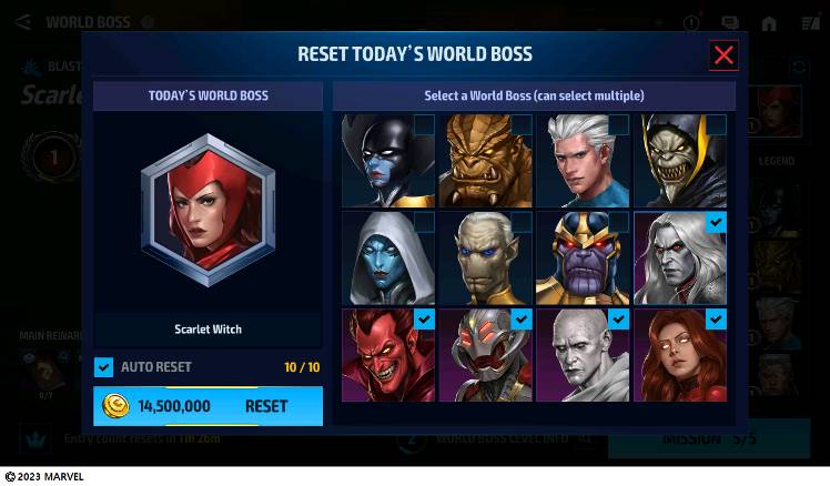 World Boss Guide - MARVEL Future Fight
