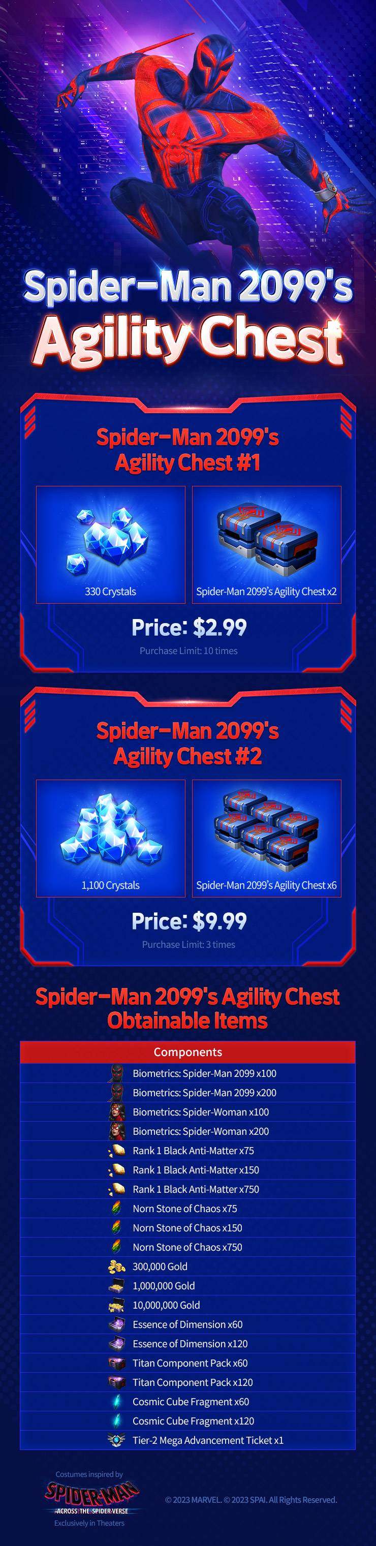 Spider-Man 2099’s Agility Chest - MARVEL Future Fight
